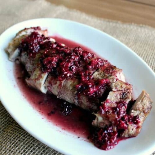 Roasted Pork Tenderloin with Red Wine Sauce- Easy Recipe