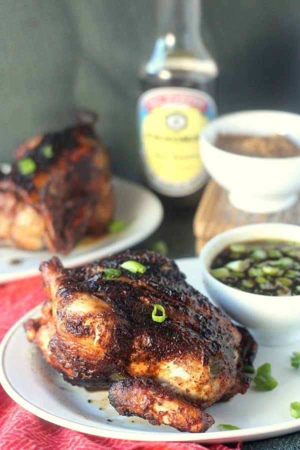 Five-Spice Grilled Cornish Hens with Mongolian Grill Sauce