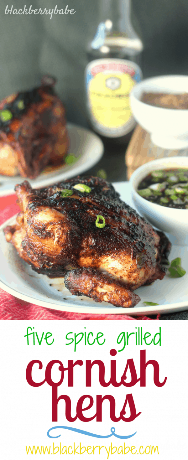 Five-Spice Grilled Cornish Hens with Mongolian Grill Sauce