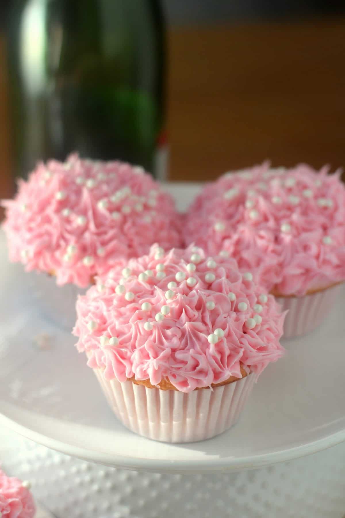 Pink Champagne Cupcakes + KitchenAid Chopper Giveaway