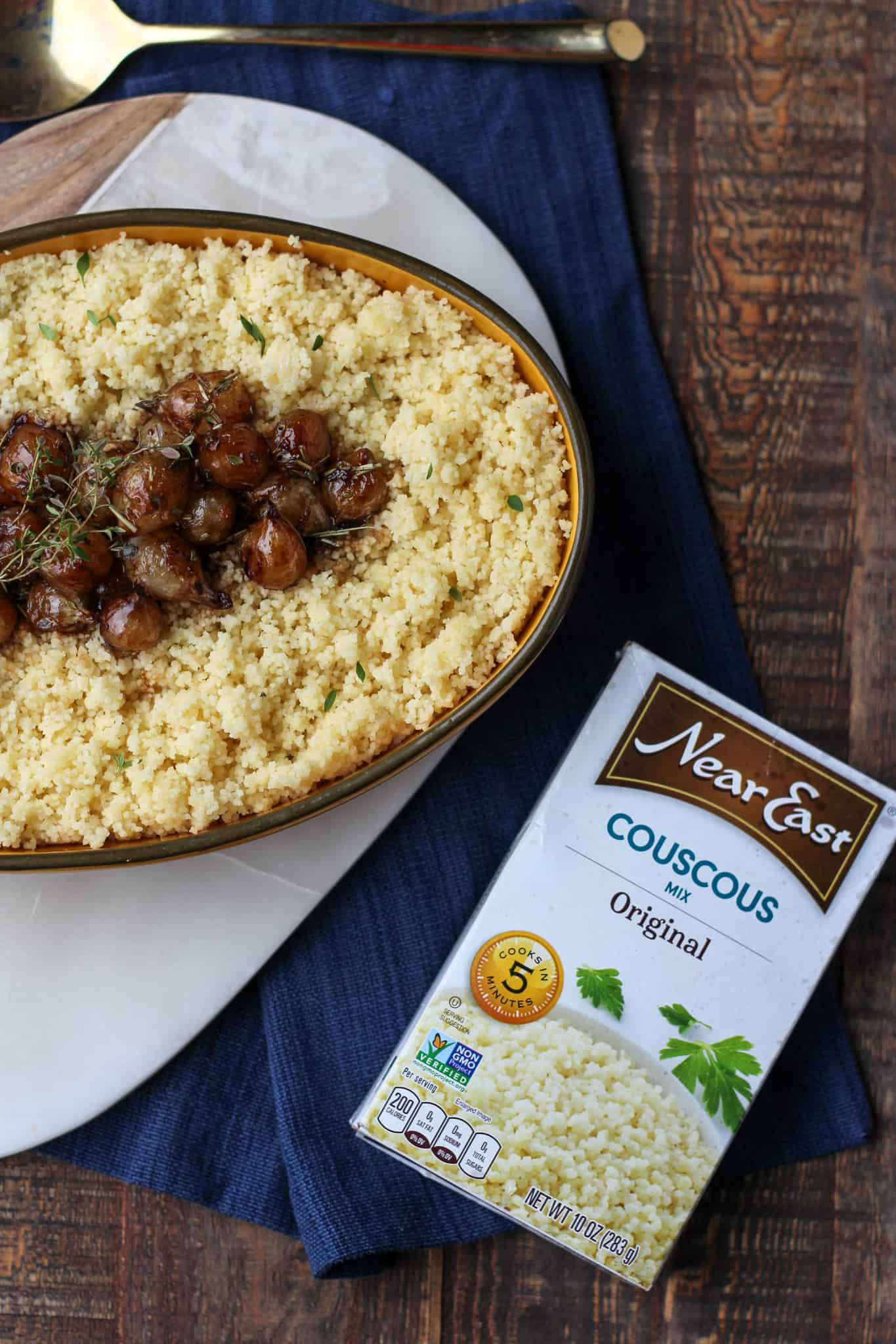 Caramelized Pearl Onion Couscous Recipe - Side Dish Recipe
