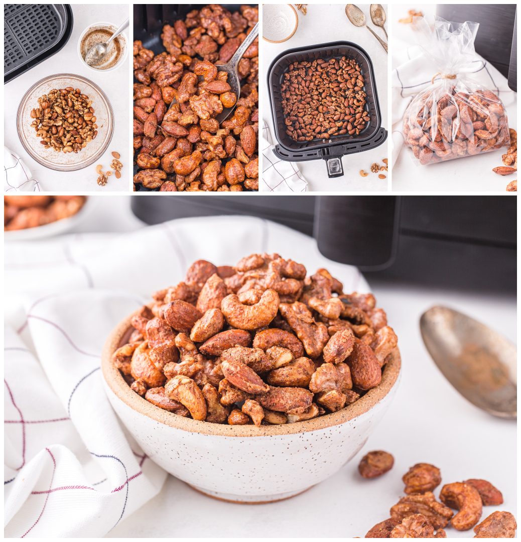 Air Fryer Spiced Nuts - Recipe by Blackberry Babe