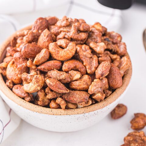 Air Fryer Spiced Nuts - Recipe by Blackberry Babe