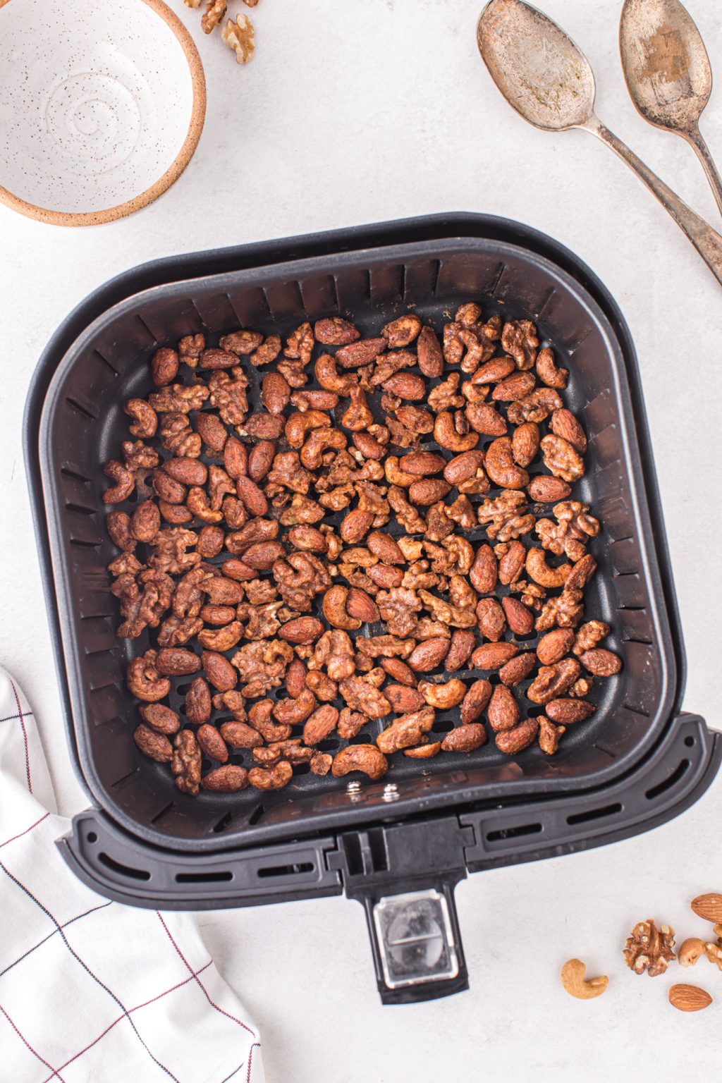 Air Fryer Spiced Nuts - Recipe by Blackberry Babe