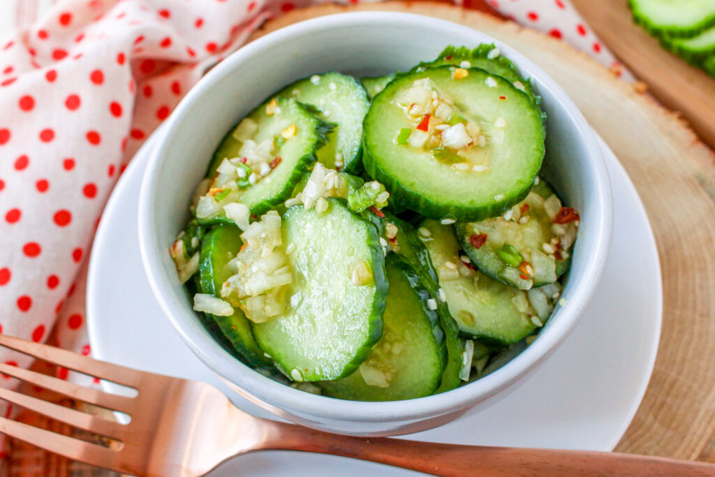 Easy Asian Cucumber Salad - Taiwanese Inspired
