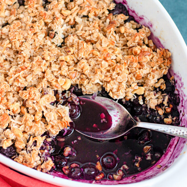 Maple Blueberry Crisp - Recipe by Blackberry Babe