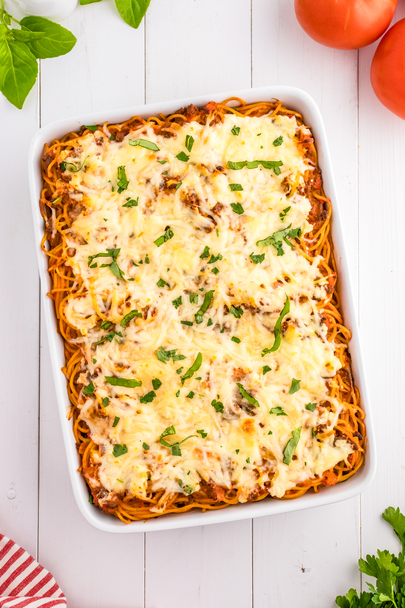 Baked Spaghetti And Cheese