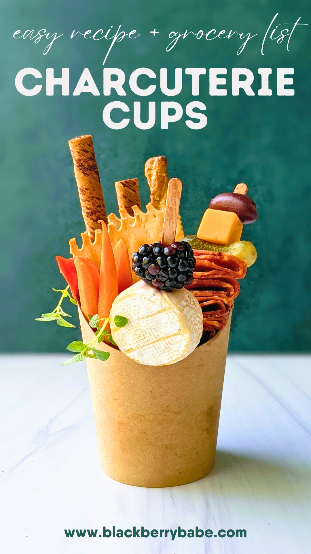 DIY Charcuterie Cups (Step-by-Step Instructions + Printable Grocery List)