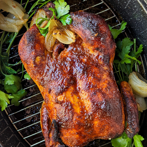 The Best Dang Roasted Chicken - Recipe by Blackberry Babe
