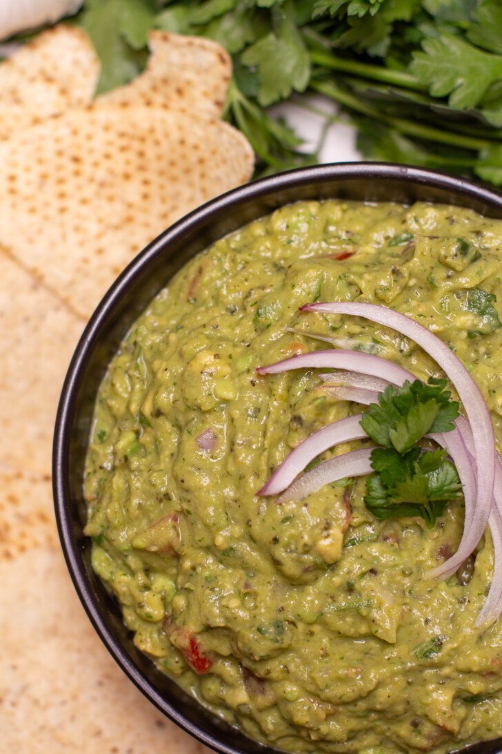 Roasted Poblano Guacamole - Recipe by Blackberry Babe