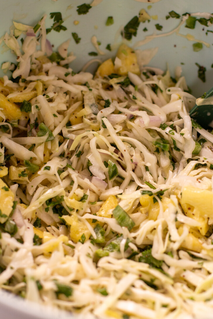 Jalapeno Pineapple Coleslaw - Recipe by Blackberry Babe