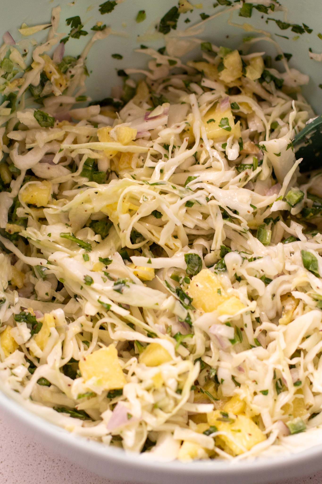 Jalapeno Pineapple Coleslaw - Recipe by Blackberry Babe