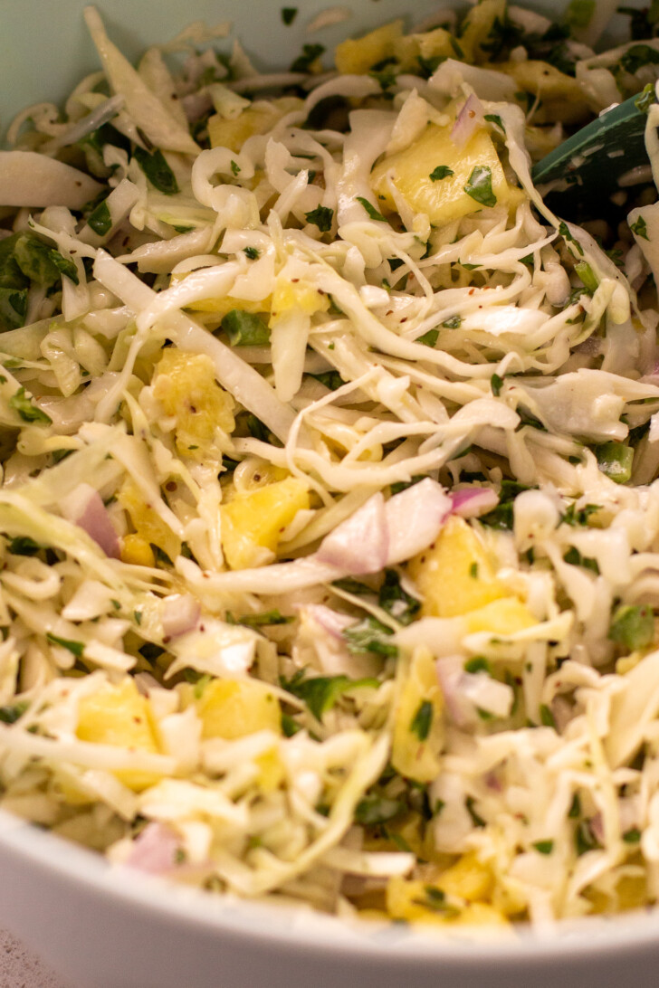 Jalapeno Pineapple Coleslaw - Recipe by Blackberry Babe